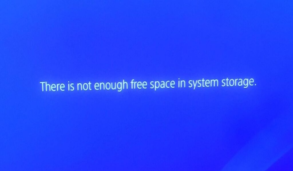 The PS4 Says Not Enough Space, But There Is | [Resolved] - PS4 Storage
